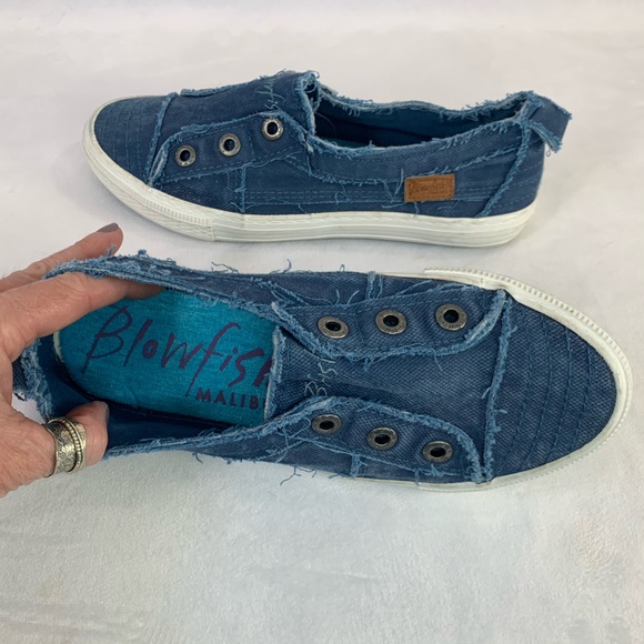 Blowfish | Shoes | Blowfish Malibu Aussie Denim Slip On Sneakers Womens ...